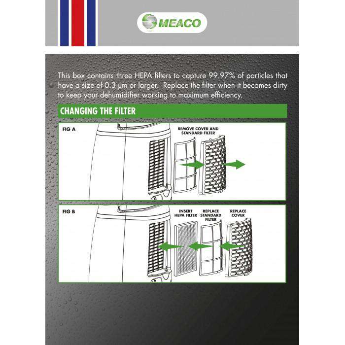 Meaco 20L Low Energy HEPA Filter Pack